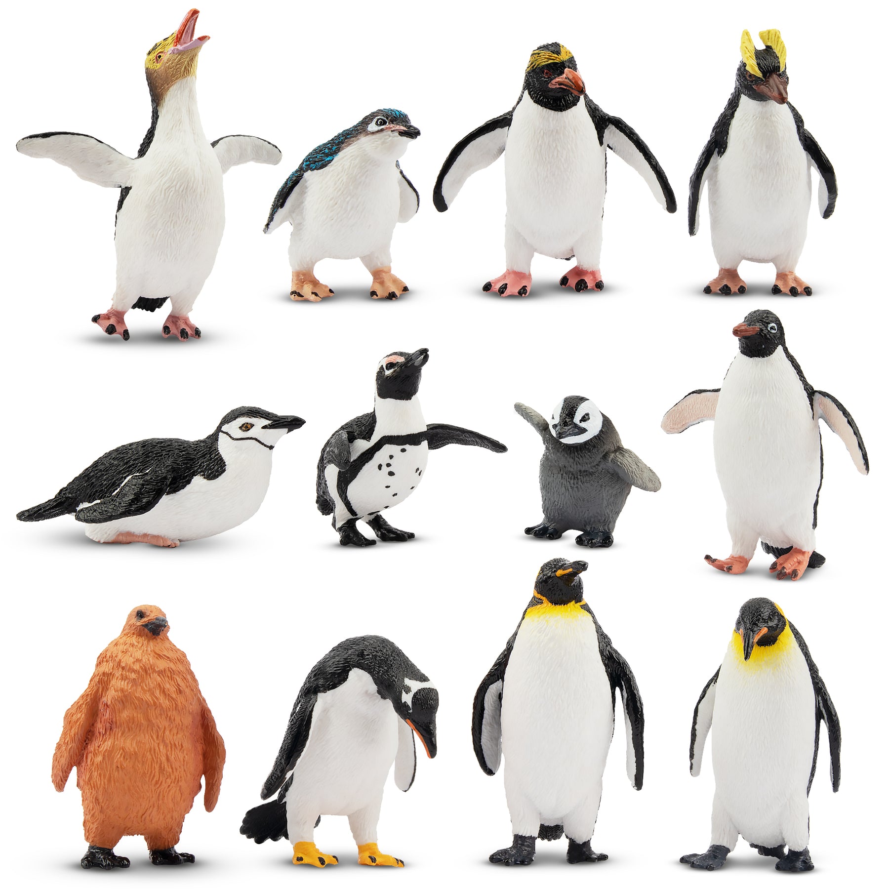 Toymany 12 pieces Penguin Figurines Playset | Animal Figurine Toy