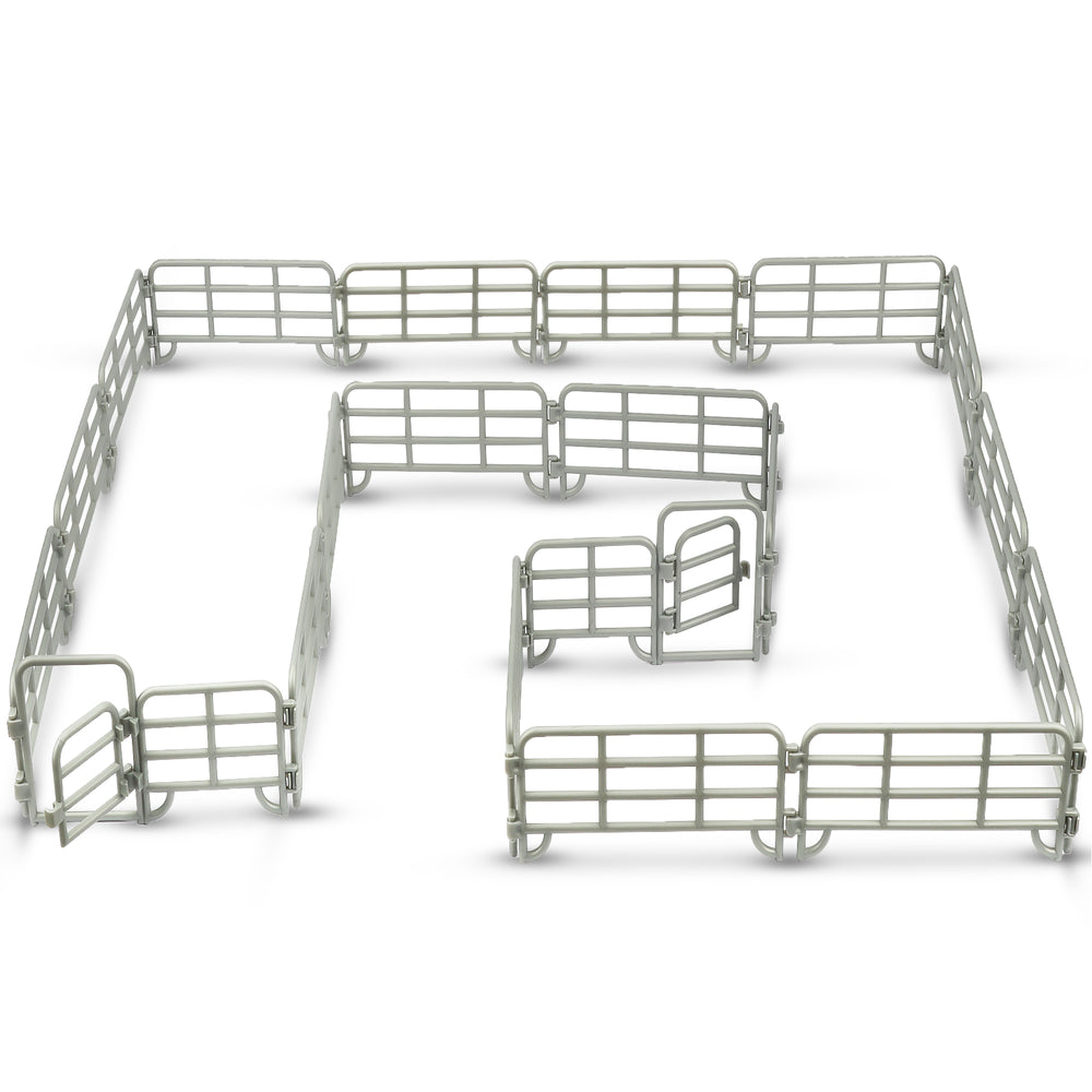 Toymany 20PCS Corral Fencing Panel Playset | Animal Figurine Toy