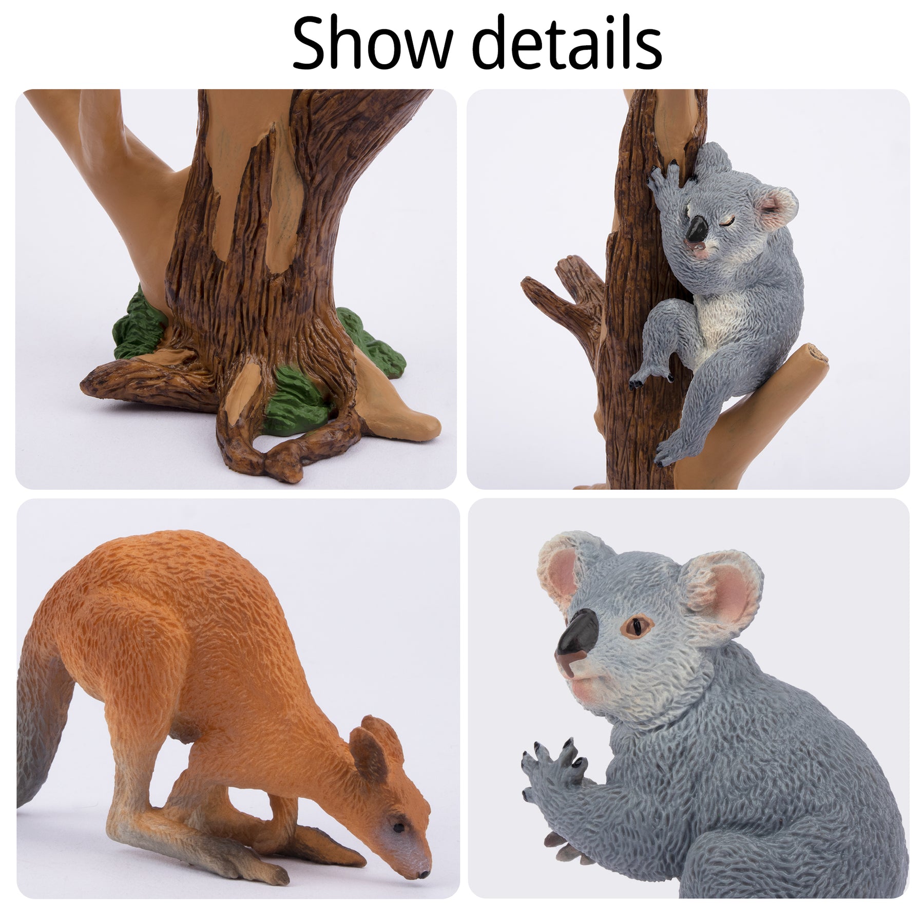 Toymany 7PCS Wildlife Toy Figurines Playset | Animal Figurine Toy