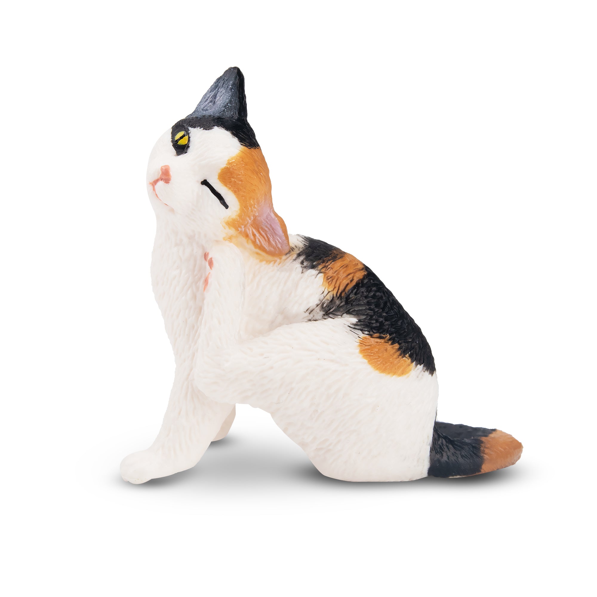 Toymany Patched Tortoiseshell Cat Figurine | Realistic Animal Figurine