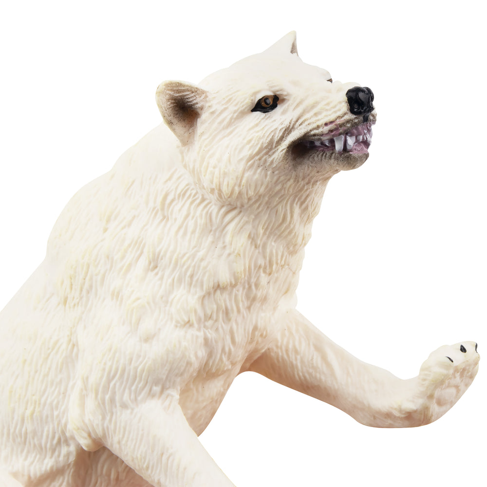 Toymany Arctic Wolf Figurine | Realistic Animal Figurine Toy