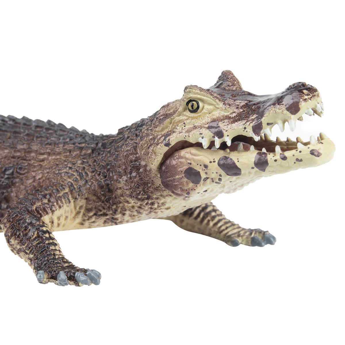 Toymany Black Caiman Figurine | Realistic Animal Figurine Toy