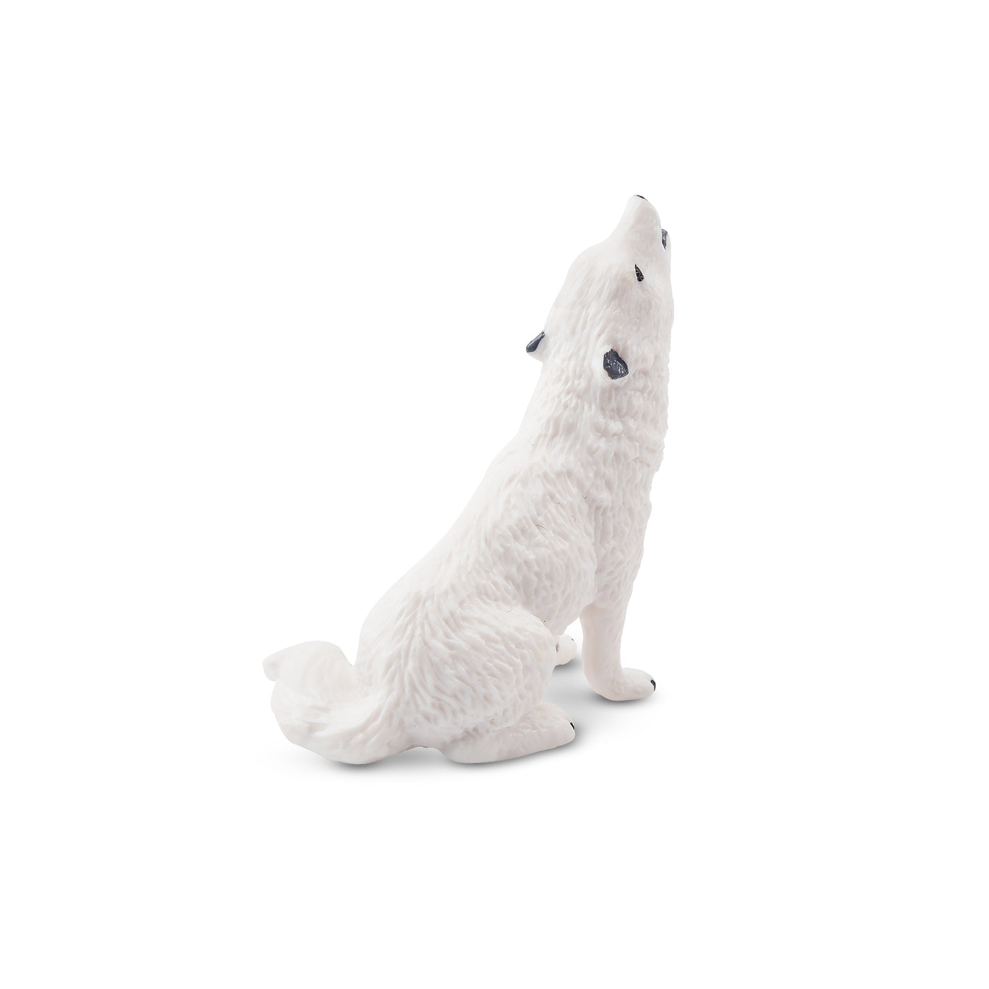 Toymany Howling Arctic Wolf Figurine | Realistic Animal Figurine Toy