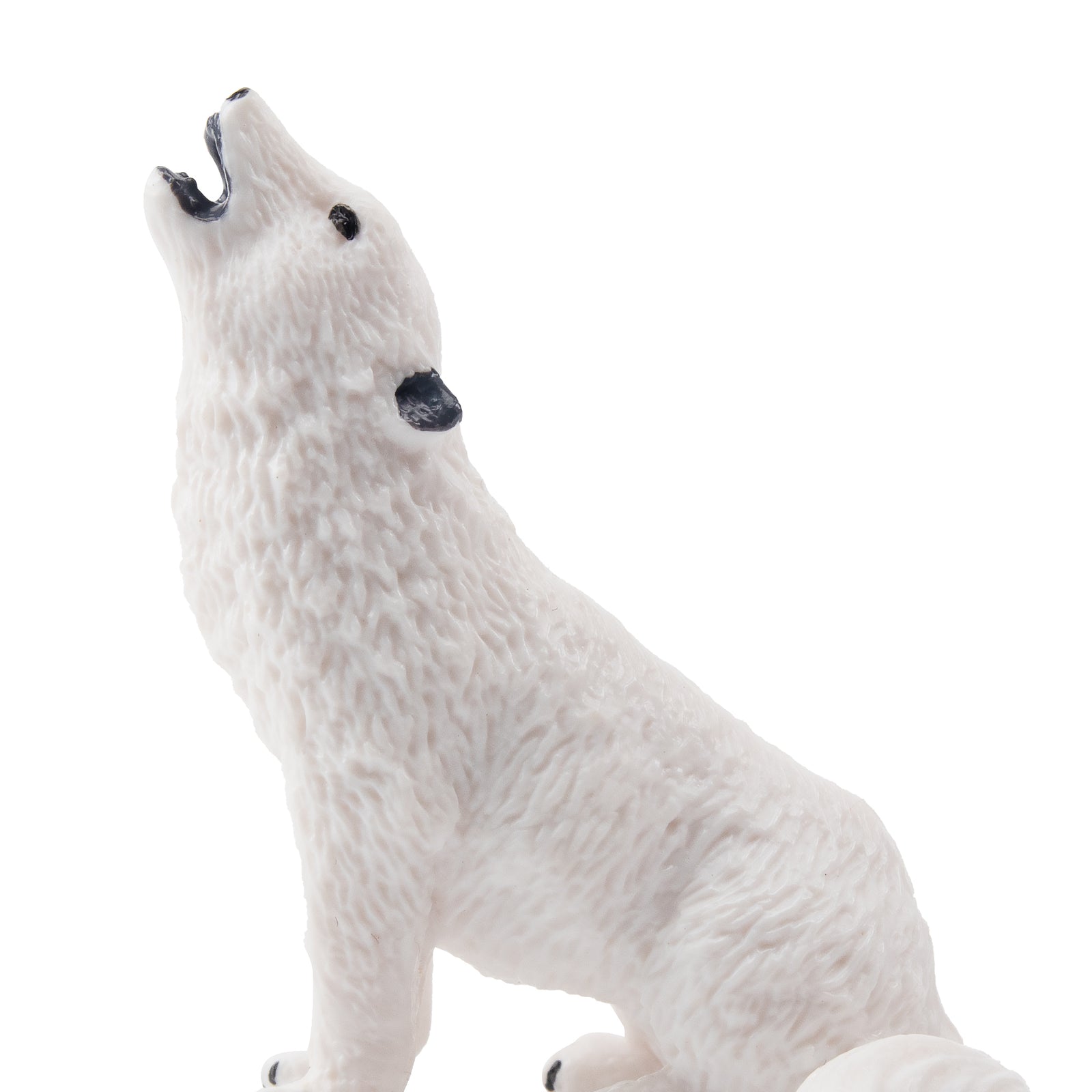 Toymany Howling Arctic Wolf Figurine | Realistic Animal Figurine Toy