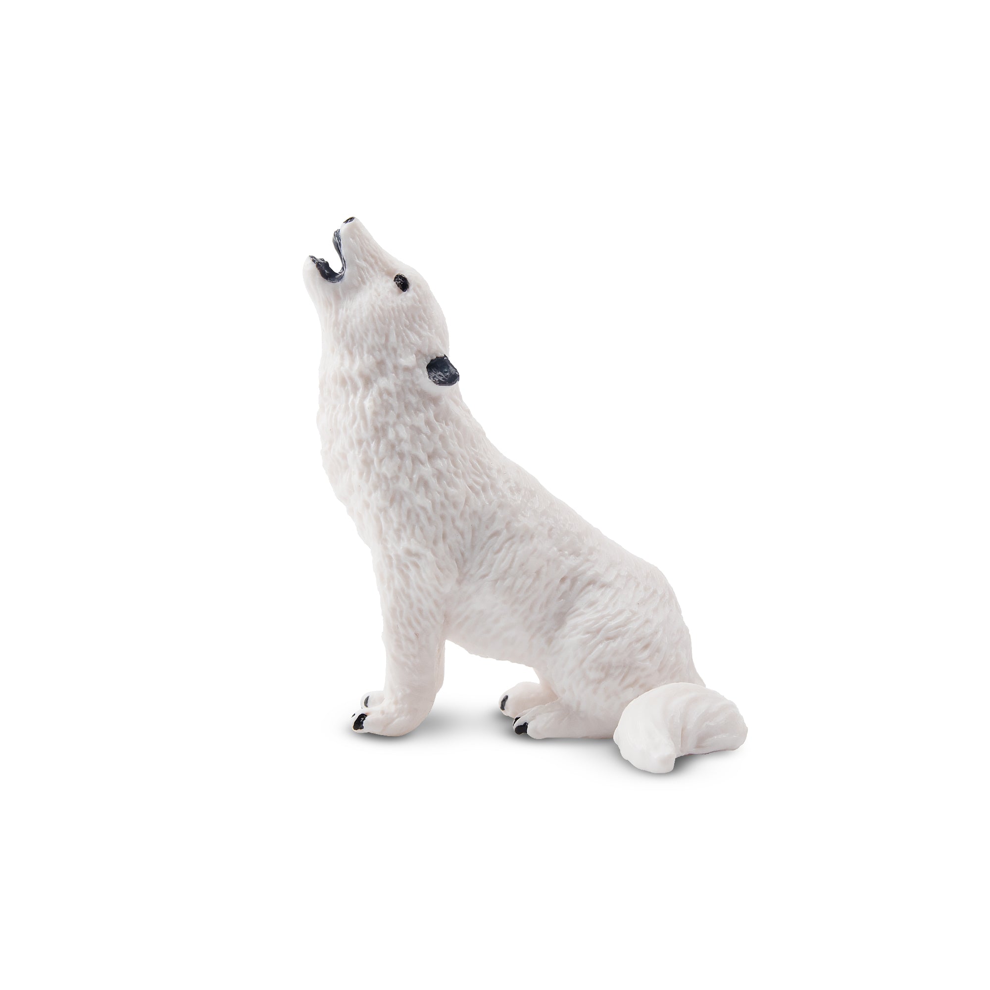 Toymany Howling Arctic Wolf Figurine | Realistic Animal Figurine Toy