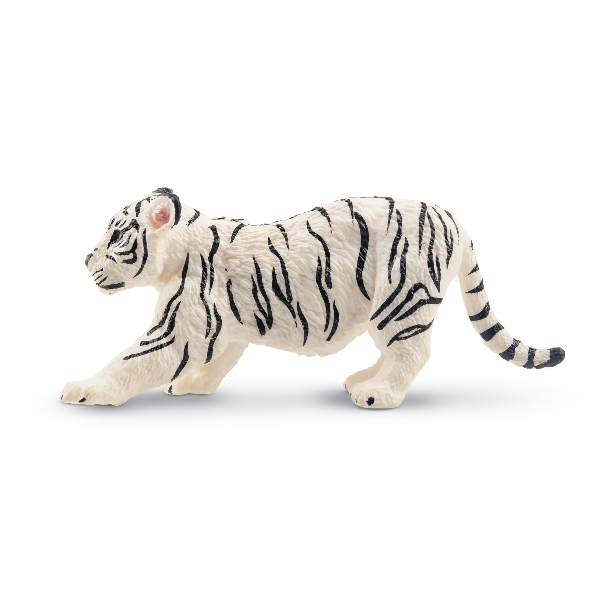 Toymany White Tiger Cub Figurine | Realistic Animal Figurine