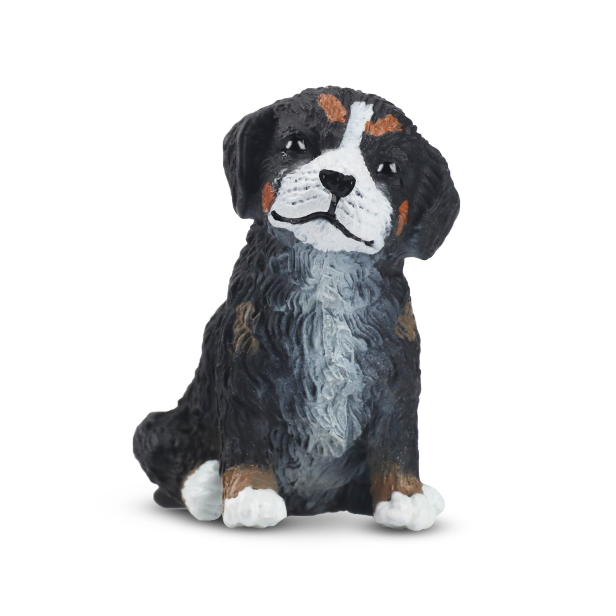 Toymany Bernese Mountain Puppy Figurine | Realistic Animal Figurine