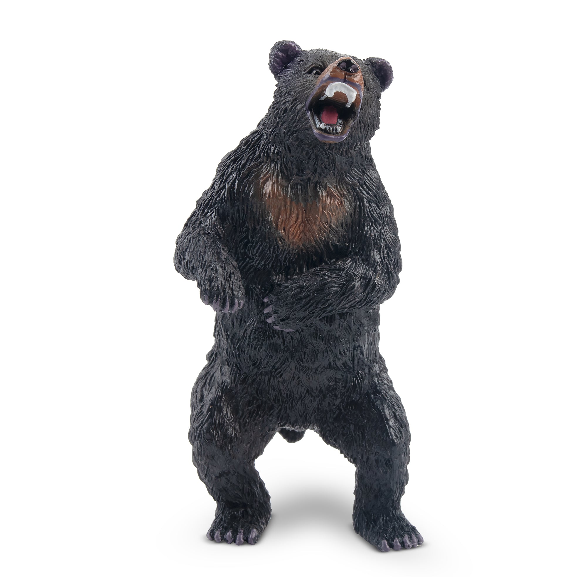 Toymany Standing Black Bear Figurine | Realistic Animal Figurine Toy
