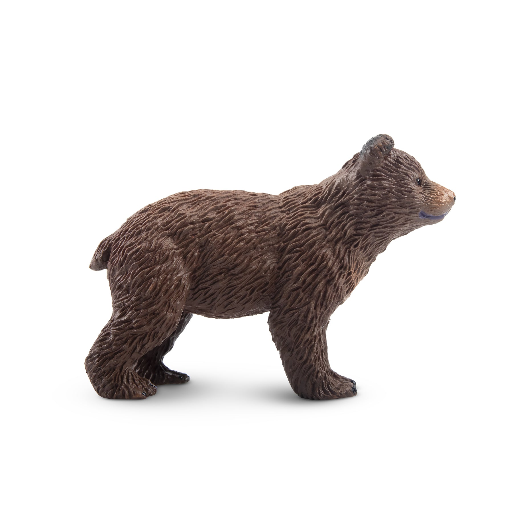 Toymany Standing Brown Bear Cub Figurine | Realistic Animal Figurine