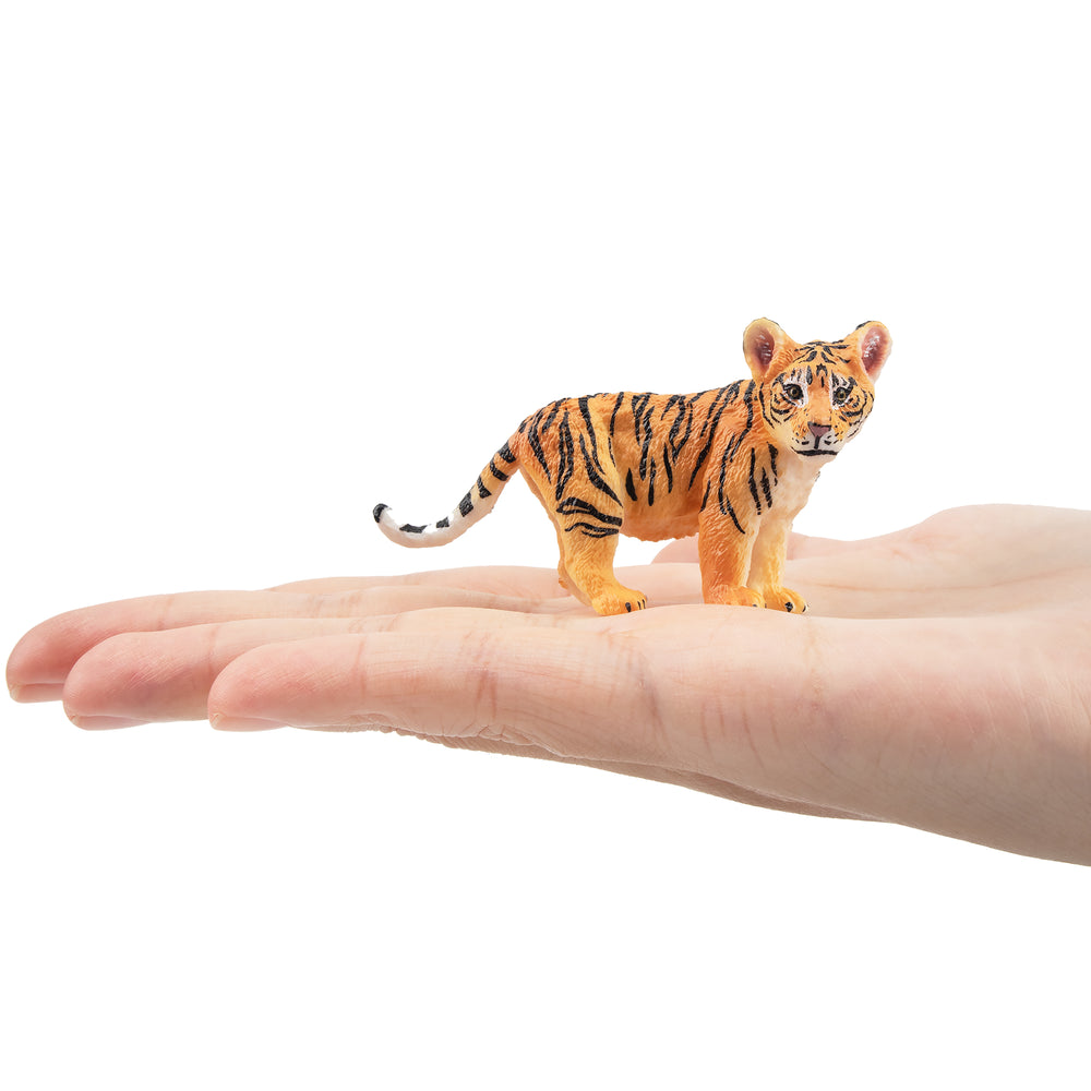 Toymany Standing Tiger Cub Figurine | Realistic Animal Figurine Toy