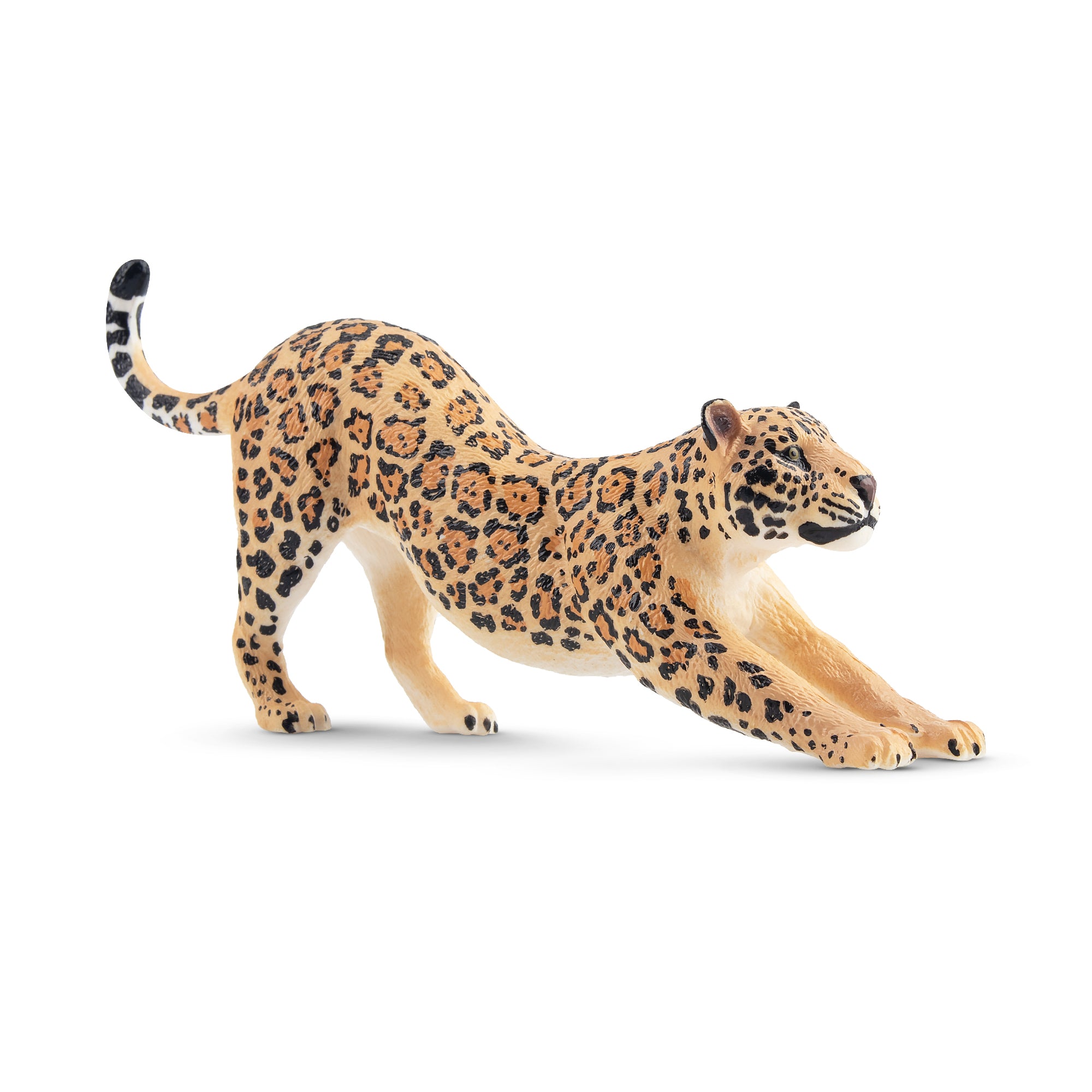 Toymany Stretching Male Jaguar | Realistic Animal Figurine Toy