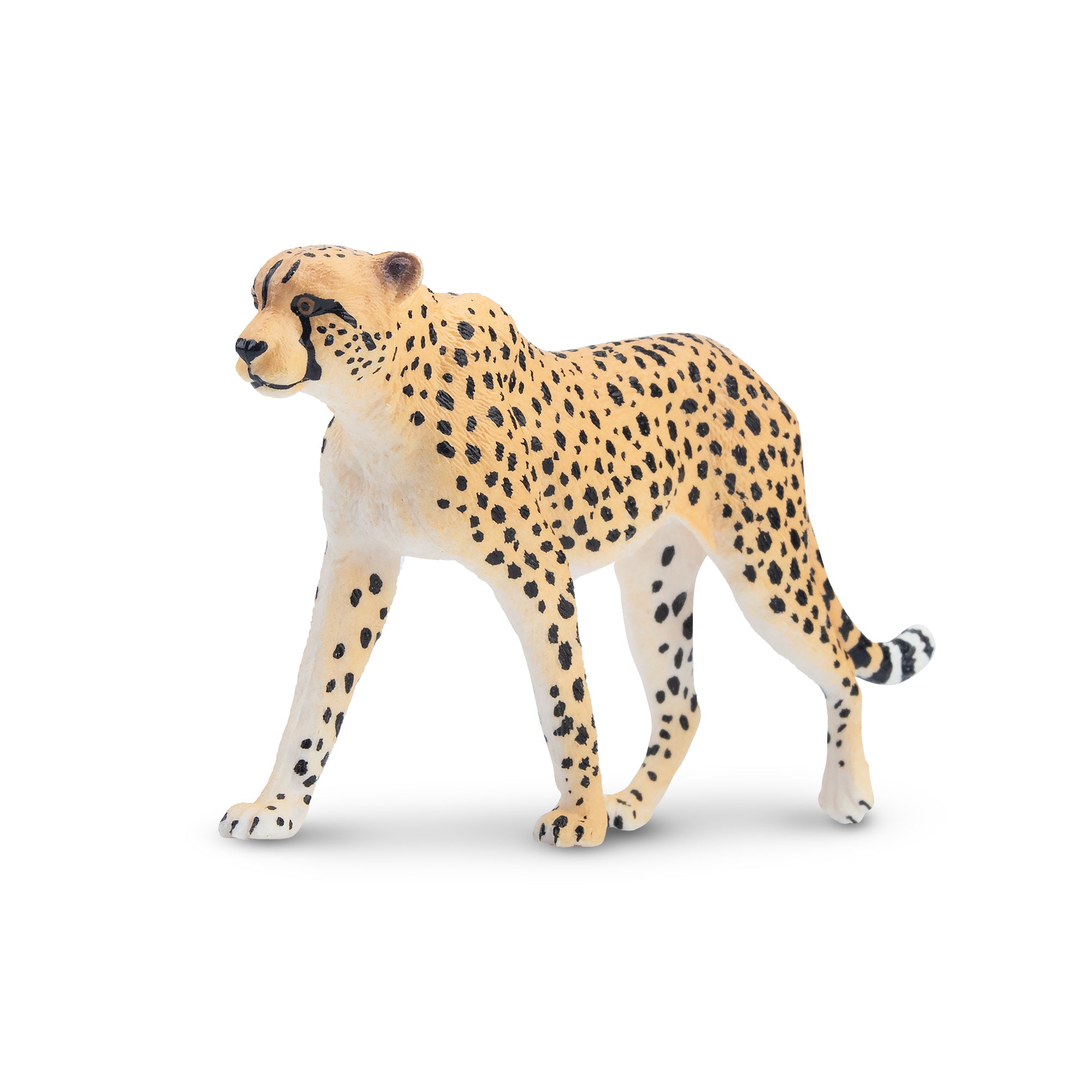Toymany Walking Female Cheetah | Realistic Animal Figurine Toy