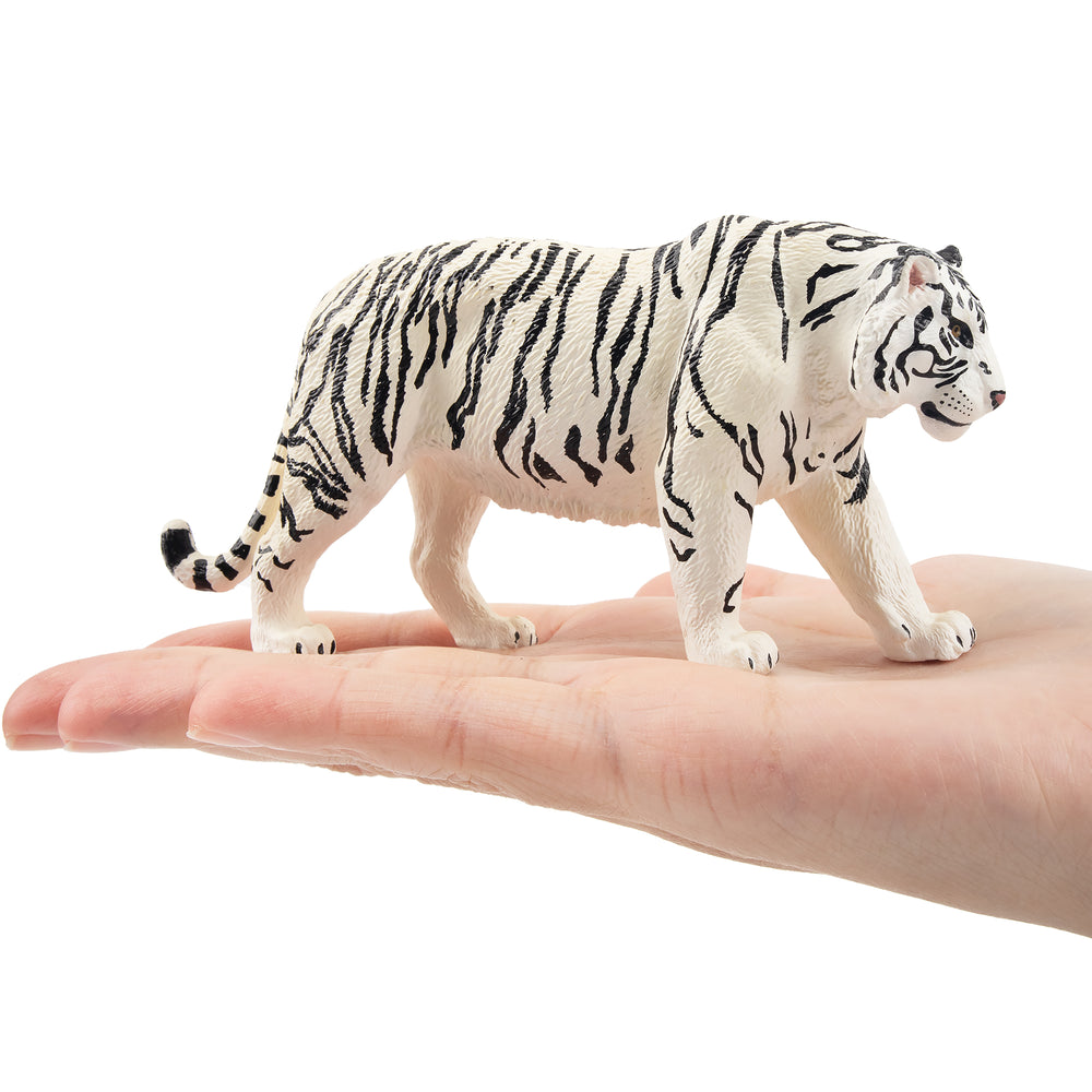 Toymany White Tiger Figurine | Realistic Animal Figurine Toy